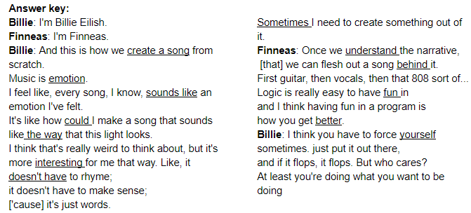 Let’s Ditch Boring Lessons! Teach English with Billie Eilish’s ‘Come ...