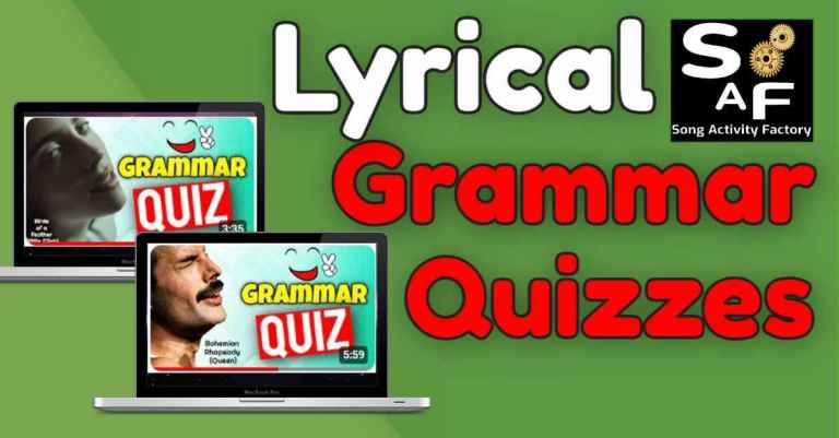 Lyrical Grammar Quiz: A Fun Way to Review English Grammar with Songs ...