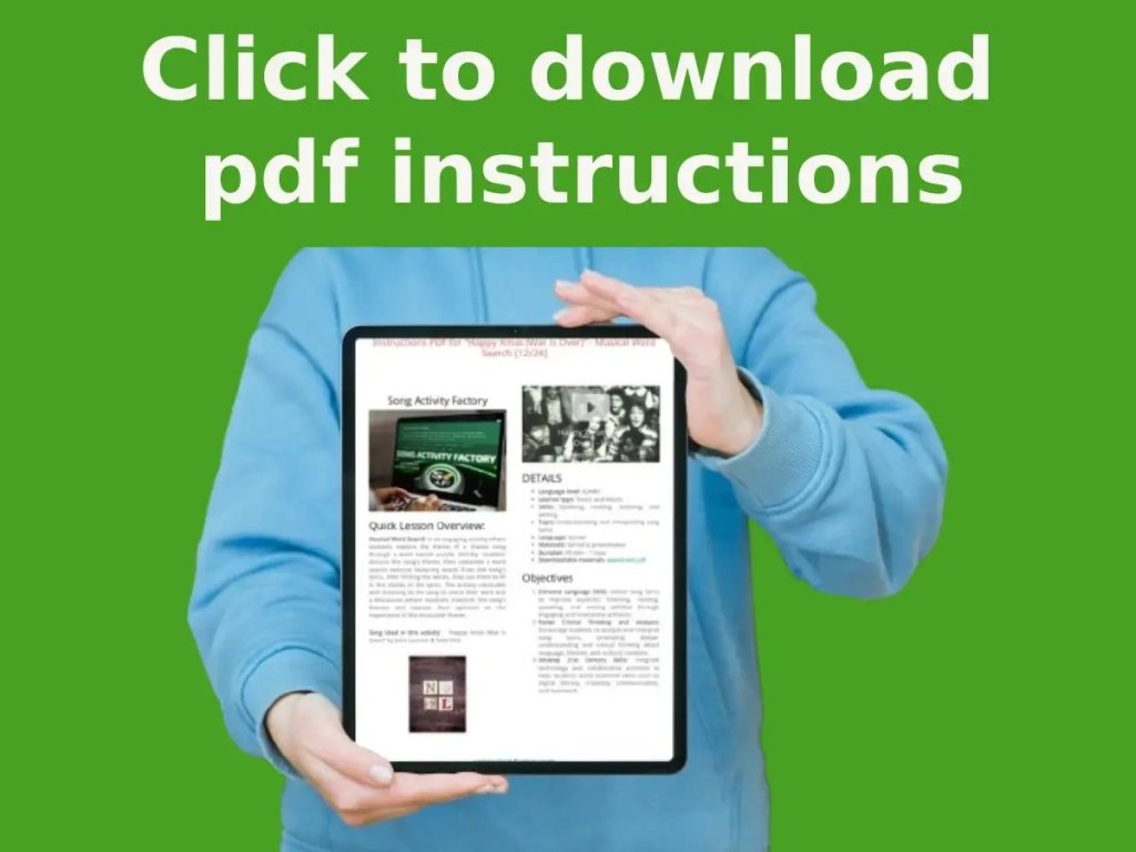 8 Easy Ways to Teach English with John Lennon’s ‘Happy Xmas’ – Song ...