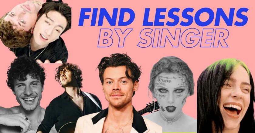 Find Lessons by Singer – Song Activity Factory